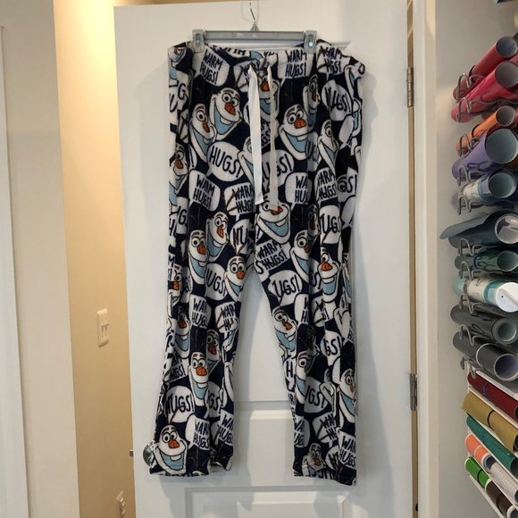 Disney | Intimates & Sleepwear | Disney Frozen Olaf Microfleece Pajama ...
